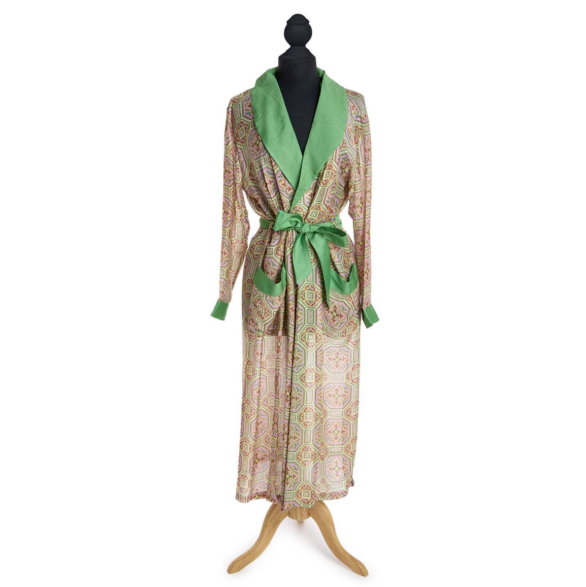 Robes - Vintage Tiles Pink Gown – Pipton